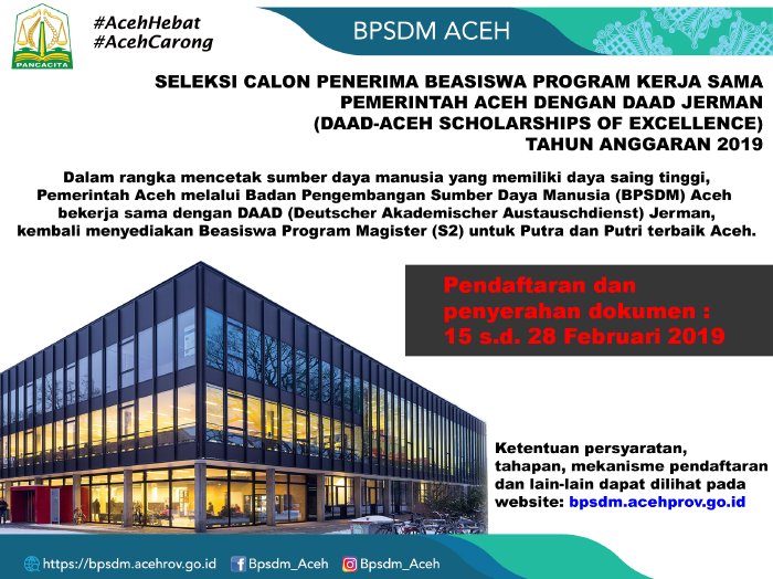 Beranda / berita / kategori / pemerintahan / program beasiswa daad 2019